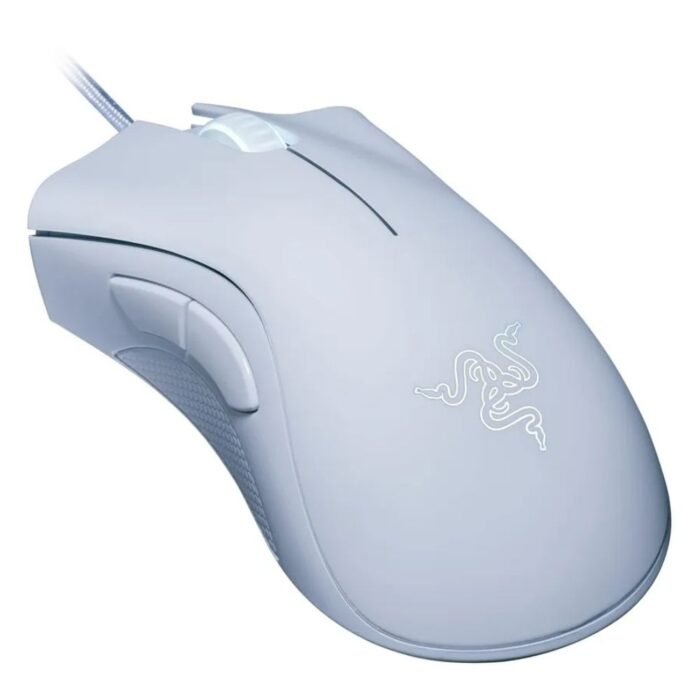 Razer DeathAdder Essential Wired Gaming Mouse (White) - MACZONE
