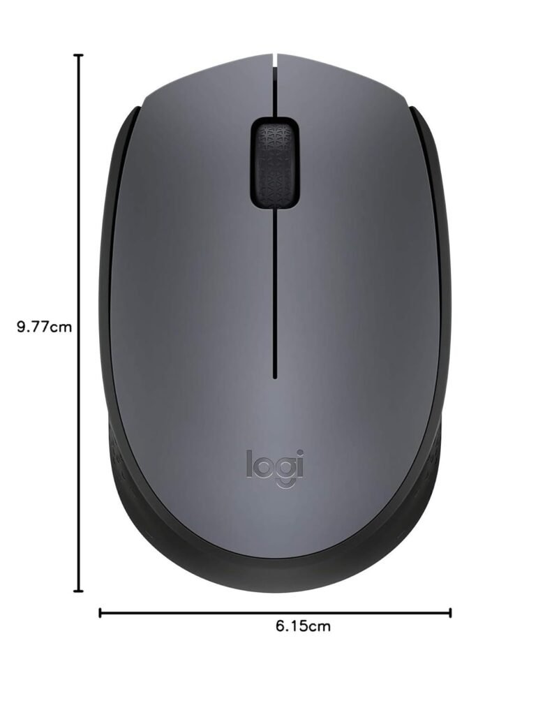 logitech M171 Wireless Mouse With 1000 DPI (Grey) - MACZONE